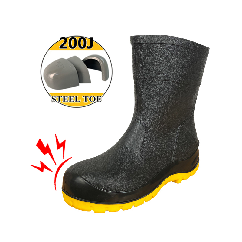 China 18cm Steel Toe Short Gum Boots factory and suppliers | GNZ