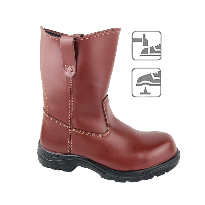 China Red Cow Leather Knee Boot factory and suppliers | GNZ